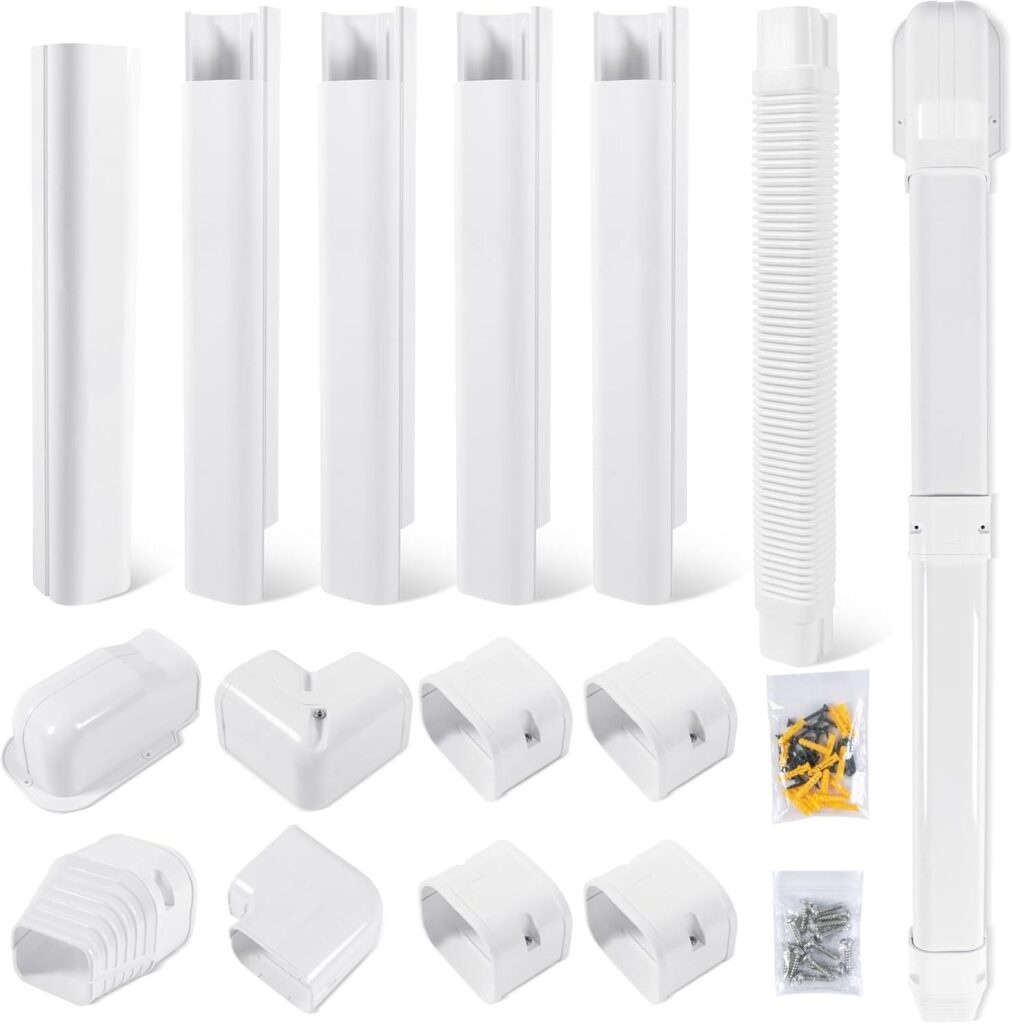 3” 10Ft PVC Line Set Cover Kit Review: Buy It? - Efficient Mini Splits